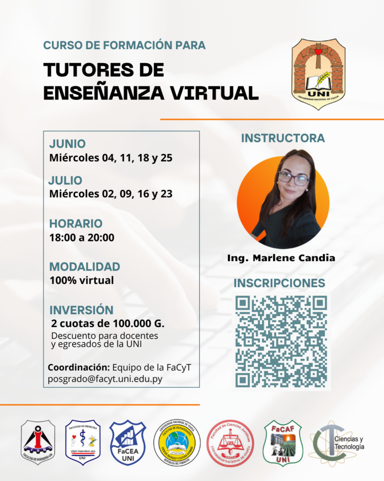 Curso de Formación para Tutores de Enseñanza Virtual – Facultad de ...